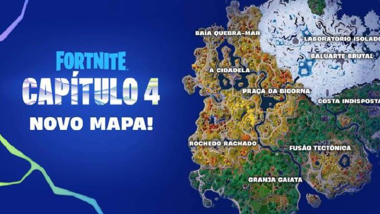 Confira todas as mudanças do Novo Mapa do Capítulo 4 de Fortnite