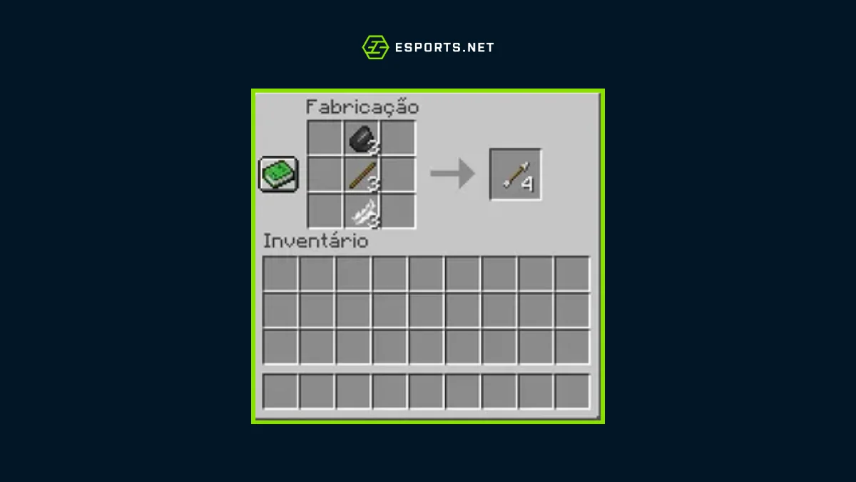 Como Fazer Flecha No Minecraft Passo A Passo Completo