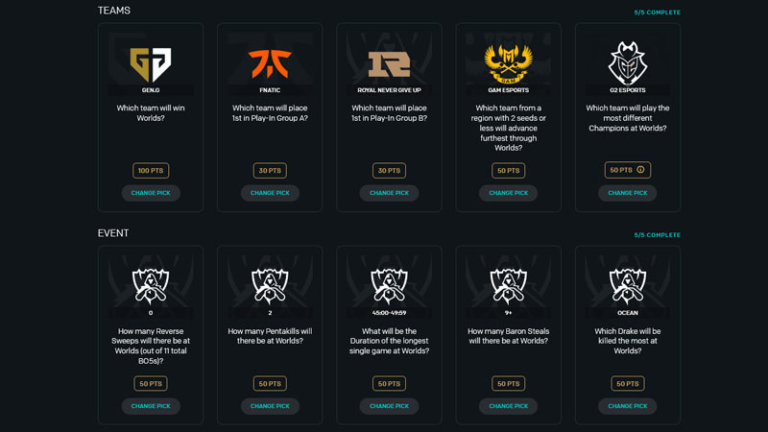 LoL Worlds Pickem 2024: Predictions, Leaderboard and Rewards