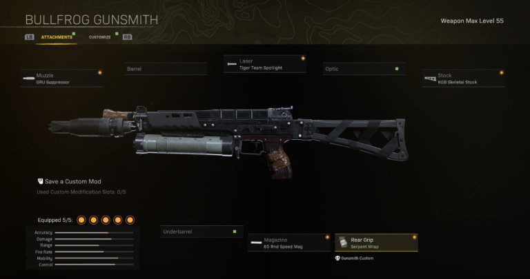 Best Bullfrog Warzone Loadout The best setup for Warzone.