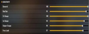 Free Fire Pro Settings » The best settings used by top players