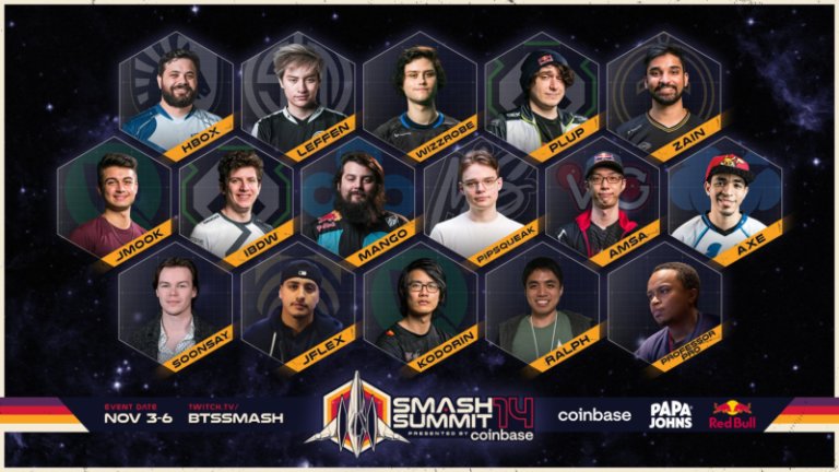 Smash Summit 14 is stacked with a roster of Smash Bros superstars