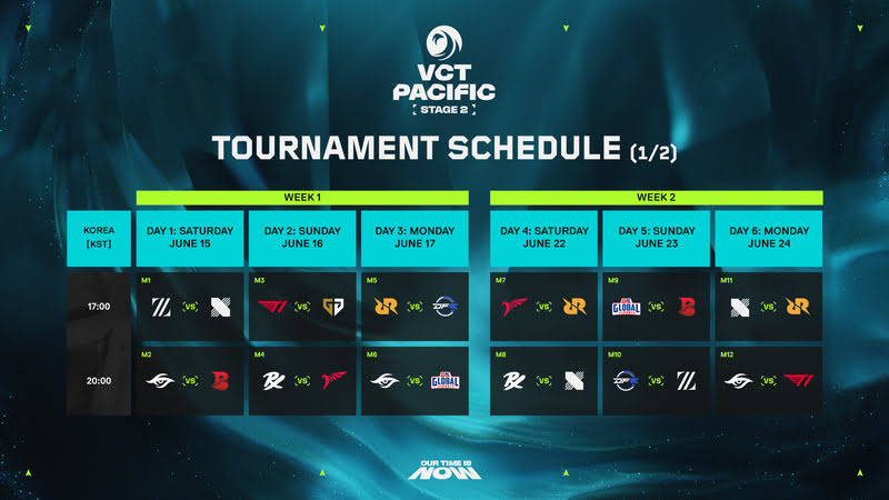 VCT 2024: Pacific League Stage 2 - Schedule, Teams & Watch Live