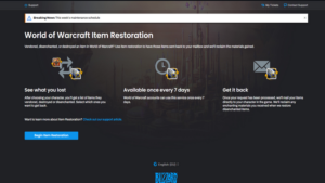 WoW Item Restoration → How To Restore Your Lost Items