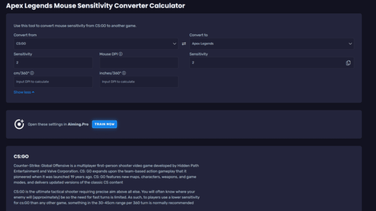 How To Convert CS2 to Apex Legends Sensitivity