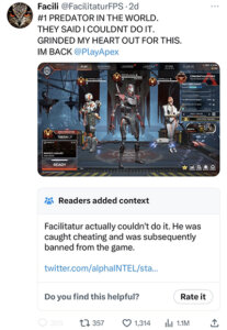 Top Apex Legends players banned after recent anti-cheat review