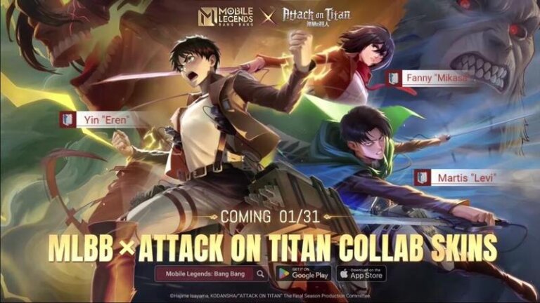 MLBB x Attack on Titan (AOT): Release Date, Skins, and More