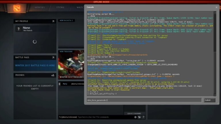 Dota 2 offline mode: How to play with bots or on LAN?
