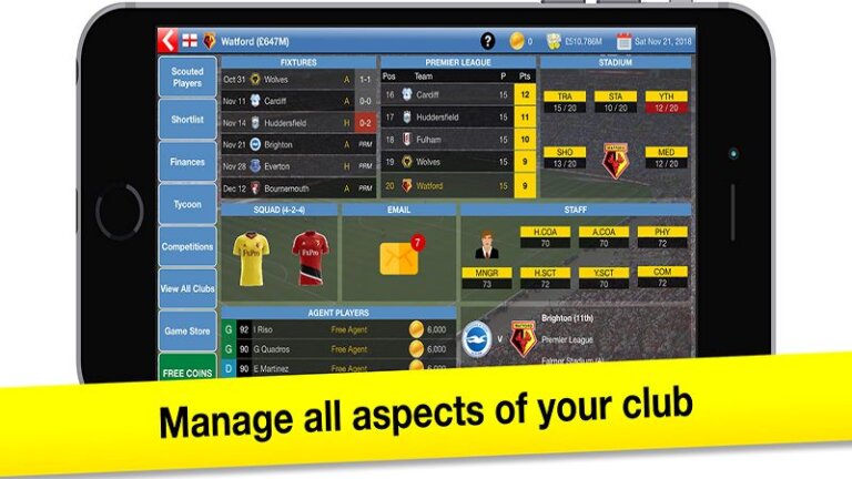 Best Mobile Football Manager Games - Your team. Your victory.