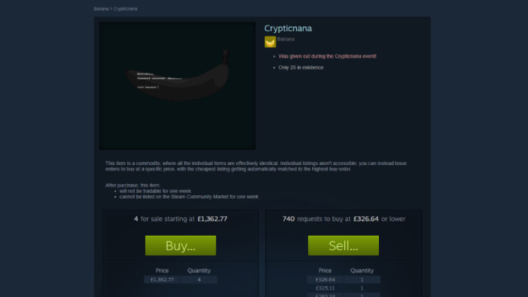 Why is Banana popular on Steam?