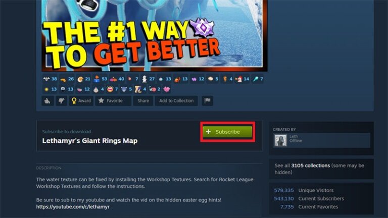 How to Get Workshop Maps in Rocket League