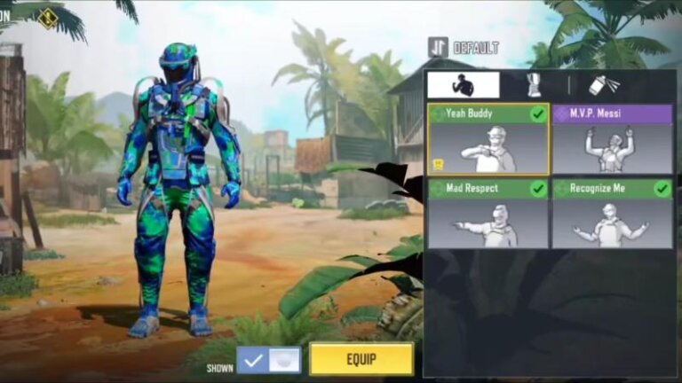 How to change Victory emote in COD Mobile