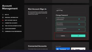 How to change VALORANT account password?