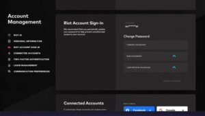 How to change VALORANT account password?