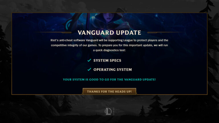Riot Games shares updates on anti-cheat system Vanguard