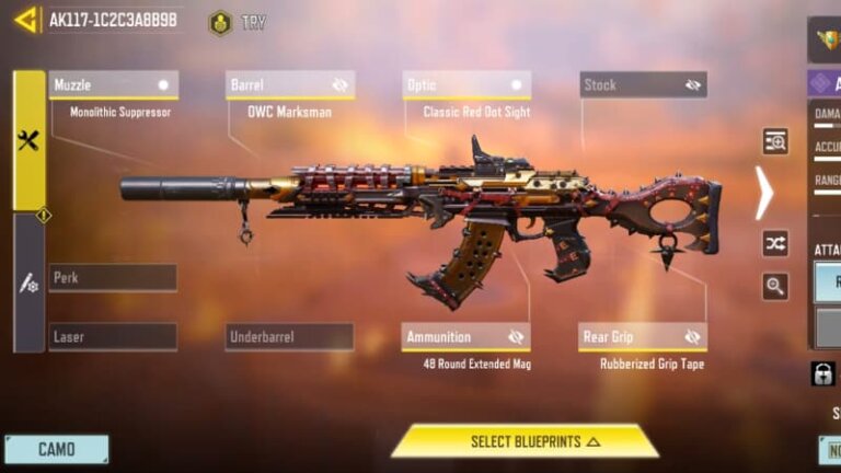 Best AK117 Loadout in COD Mobile