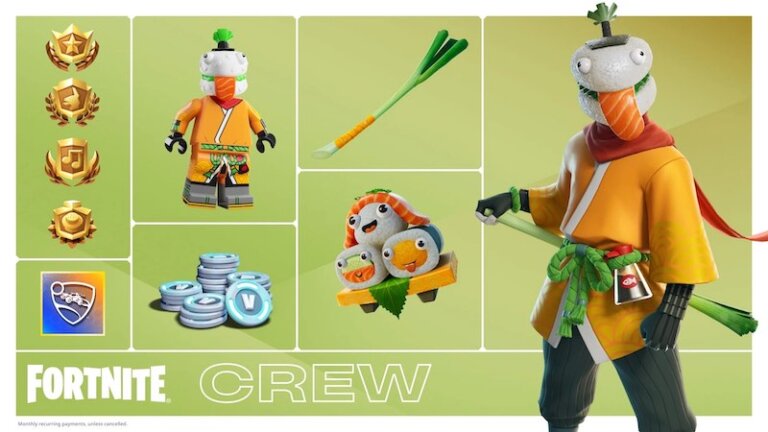 All Fortnite Crew Skins - Every Pack