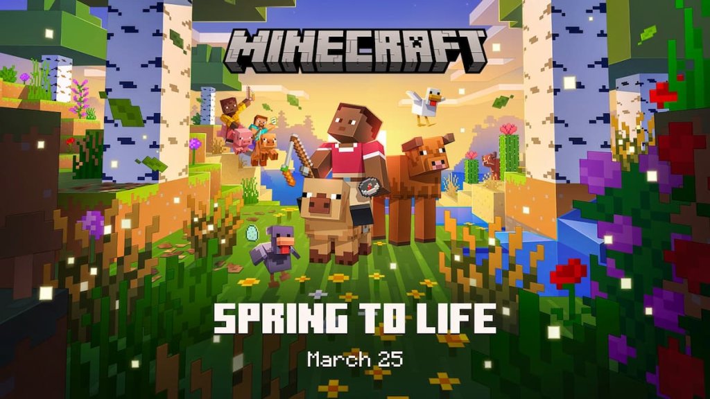 When is the Minecraft Spring to Life Drop Release Date?