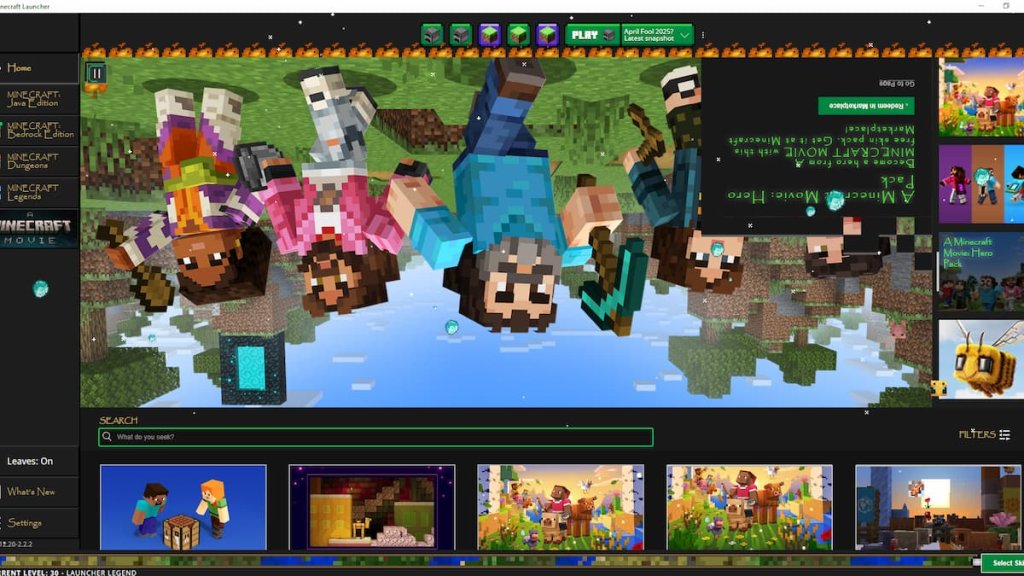 Craftmine and Launch Craft - Minecraft’s 2025 April Fool’s