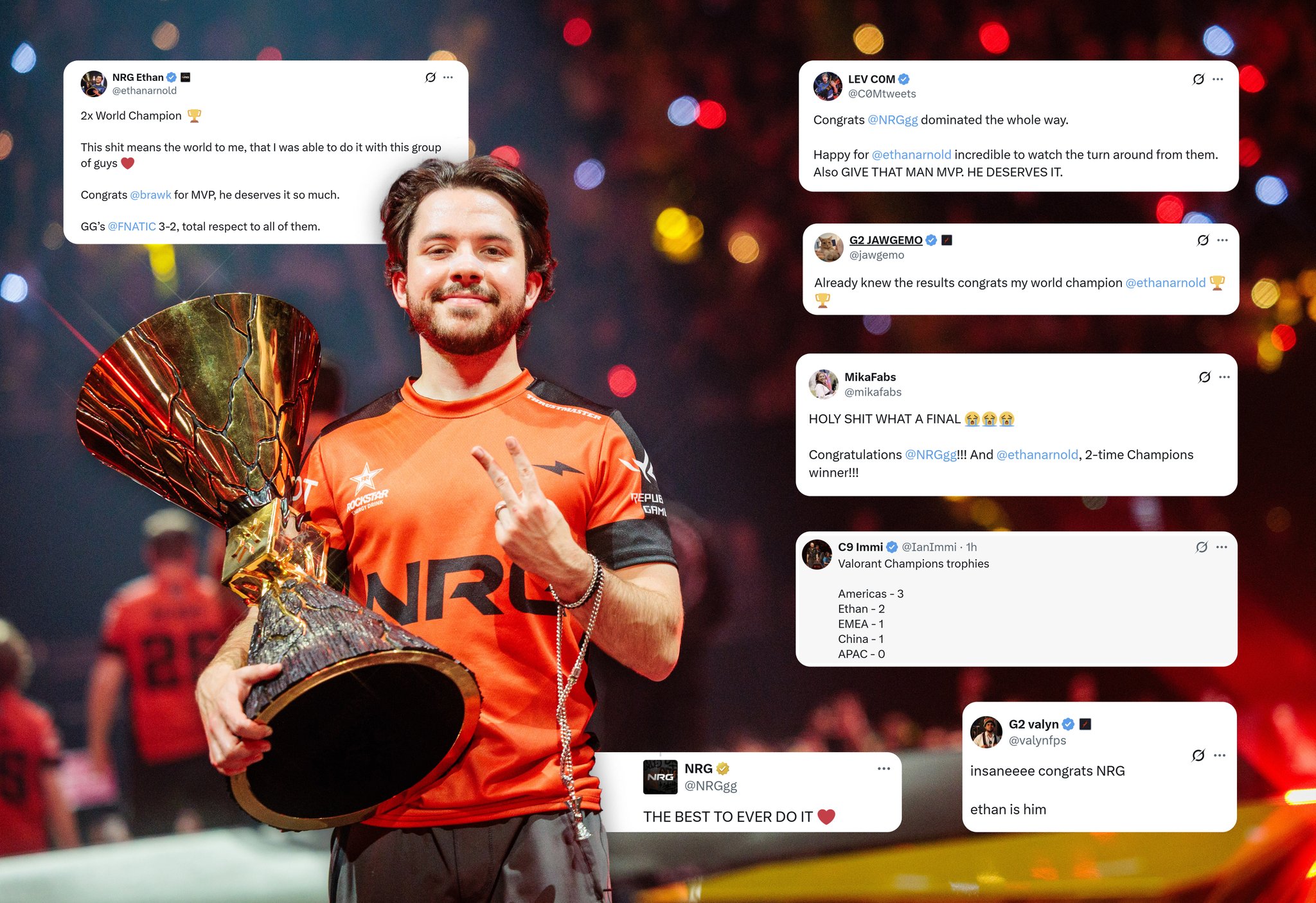 NRG's Ethan Becomes First Two-Time Valorant World Champion